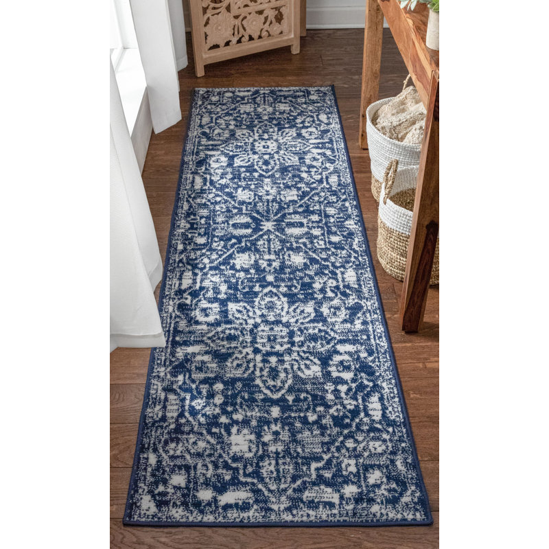 Well Woven Dazzle Power Loom Dark Blue/White Rug & Reviews | Wayfair.co.uk