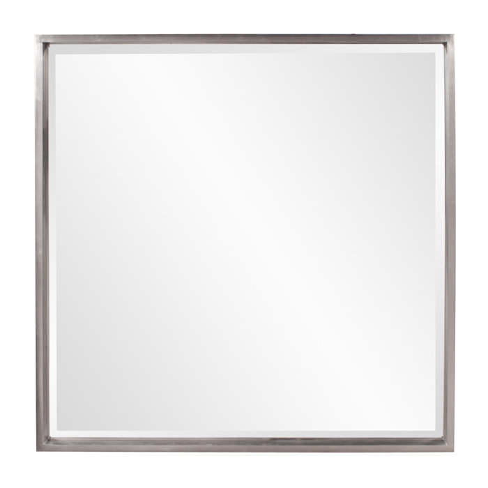 Wade Logan® Ea Square Wood Wall Mirror & Reviews | Wayfair
