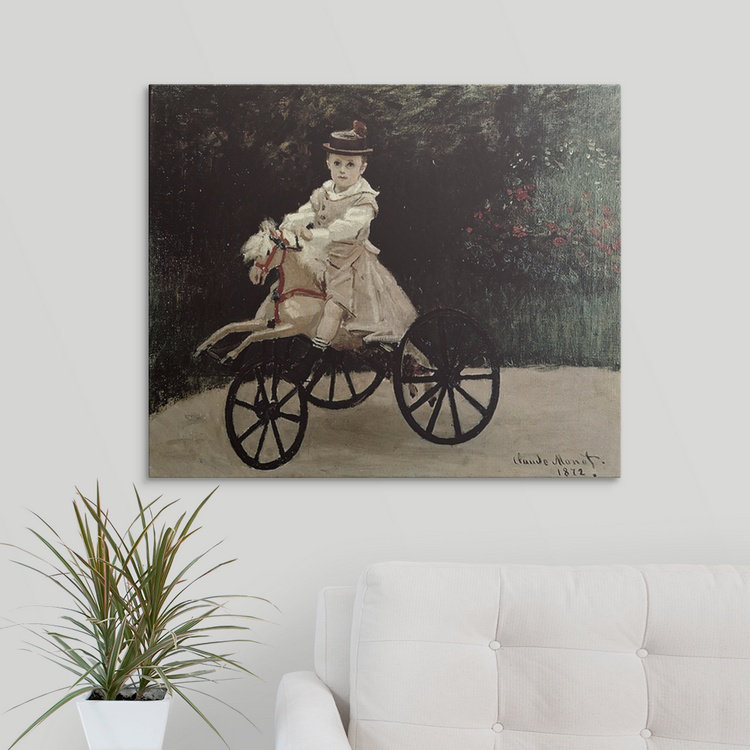 The Twillery Co.® Claude Jean Monet On His Hobby Horse, 1872 by Claude ...