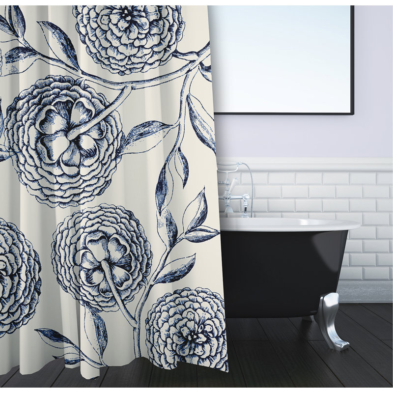 Lark Manor Slezak Floral Single Shower Curtain & Reviews | Wayfair