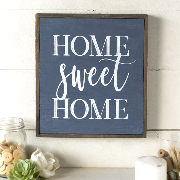 Wooden-home-sweet-home-signs | Wayfair