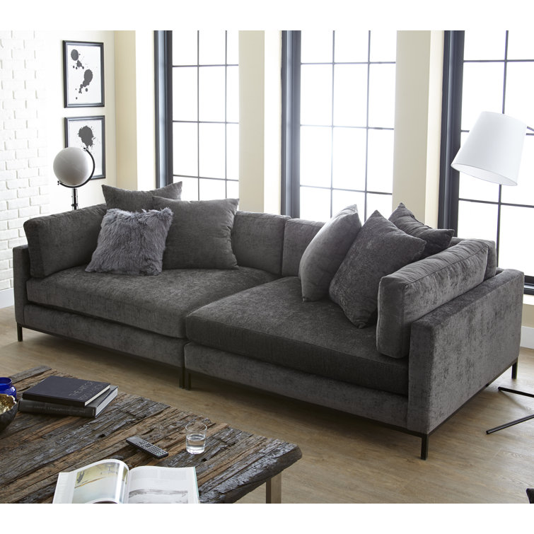 Home by Sean & Catherine Lowe Veda 118" Square Arm Sofa with Reversible ...