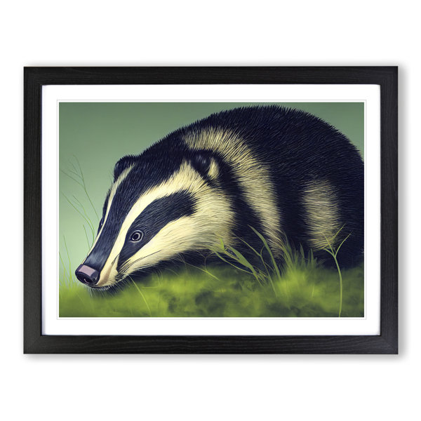 Marlow Home Co. XH1022-9595X View Of A Badger - Single Picture Frame ...