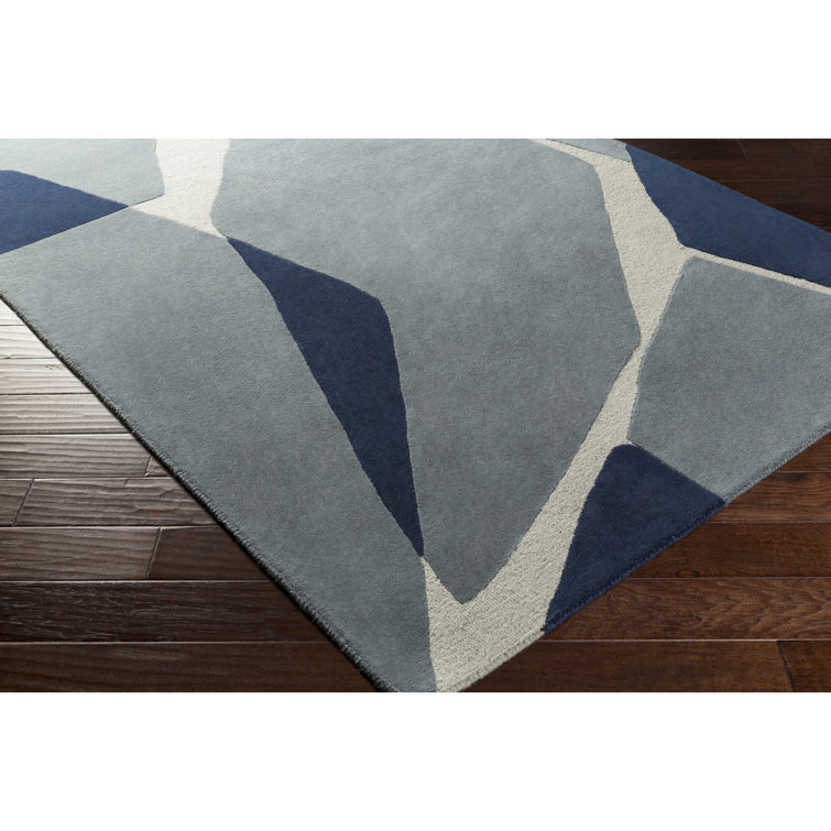 Sean Handmade Wool Blue/Navy/Light Slate Rug & Reviews | AllModern