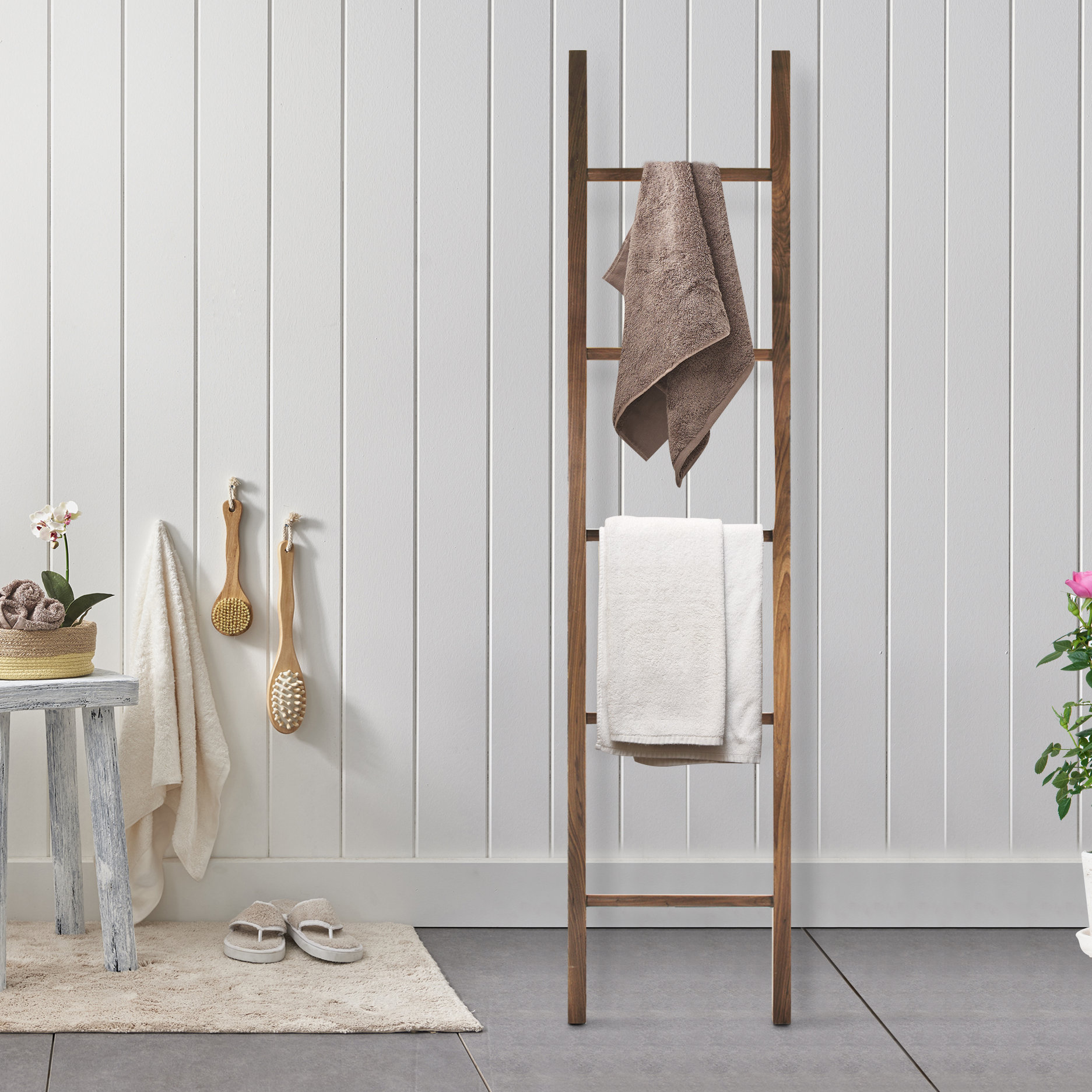 Union Rustic 80'' Tall Solid Wood Blanket Ladder & Reviews | Wayfair