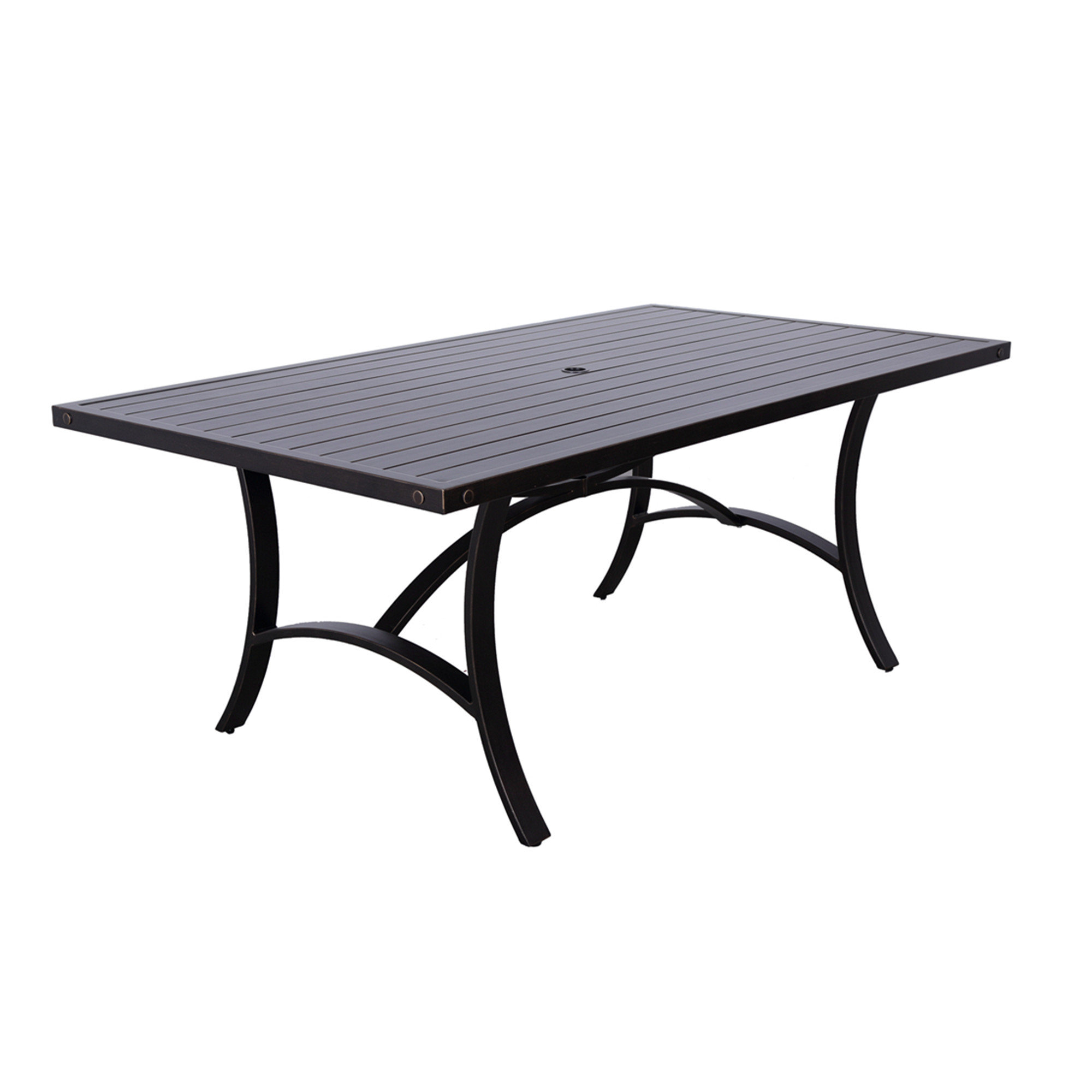 Red Barrel Studio® Kain Metal Outdoor Dining Table & Reviews | Wayfair