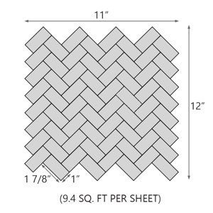 dCOR design 1" x 1" Marble Mosaic Tile | Wayfair