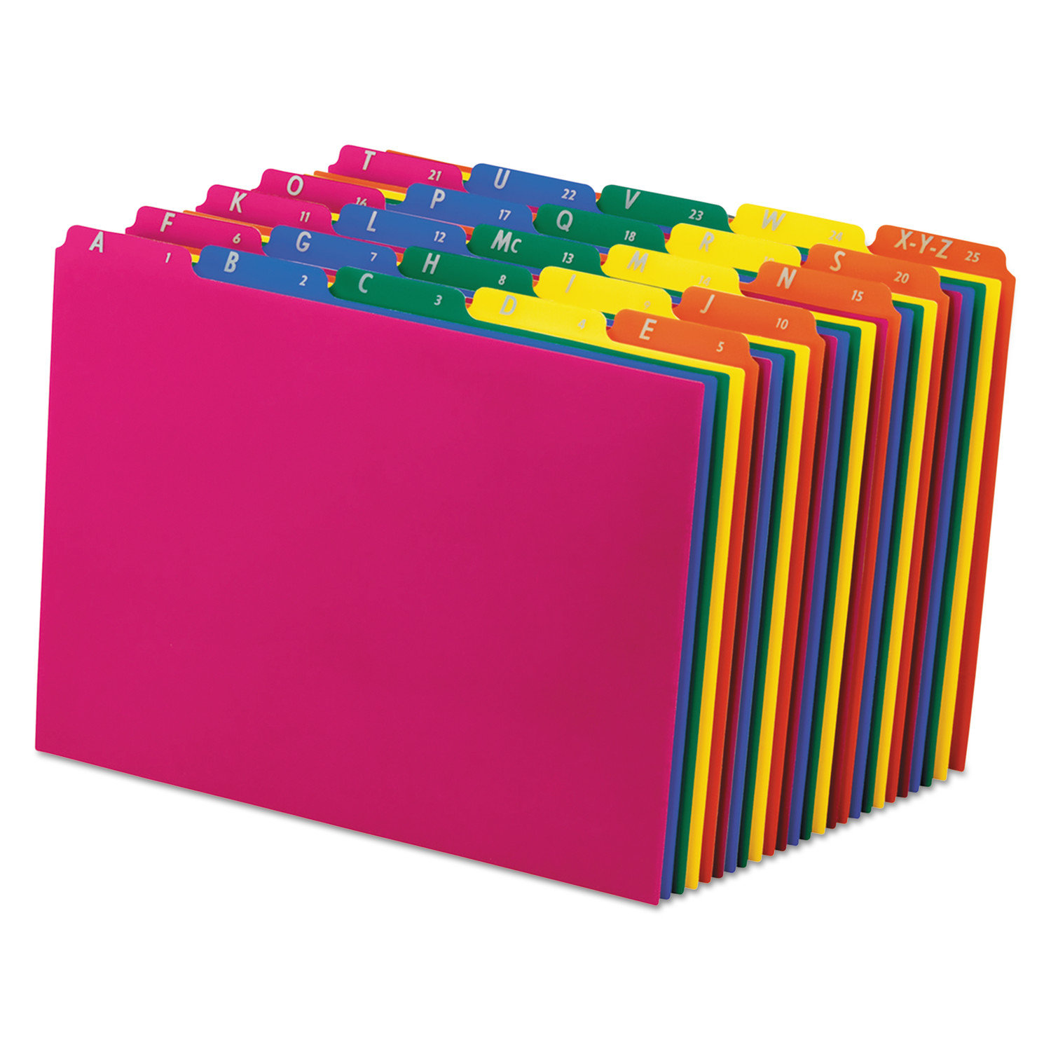 ESSELTE Top Tab File Guides, Alpha, 1/5 Tab, Polypropylene, Letter ...