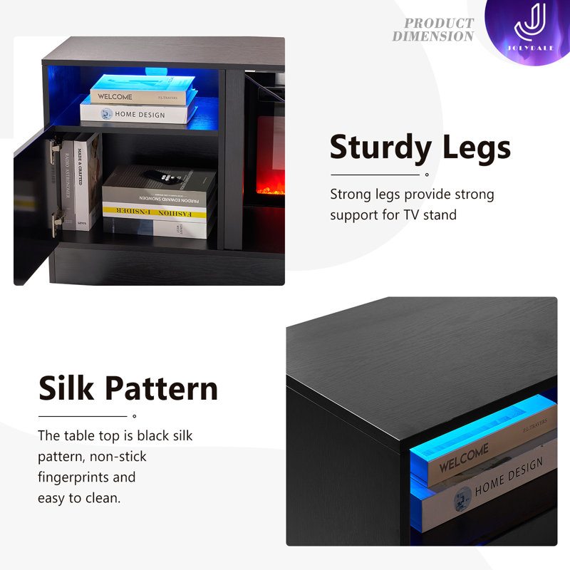 Wrought Studio Carson-Ray TV Stand for TVs up to 70" with Electric ...