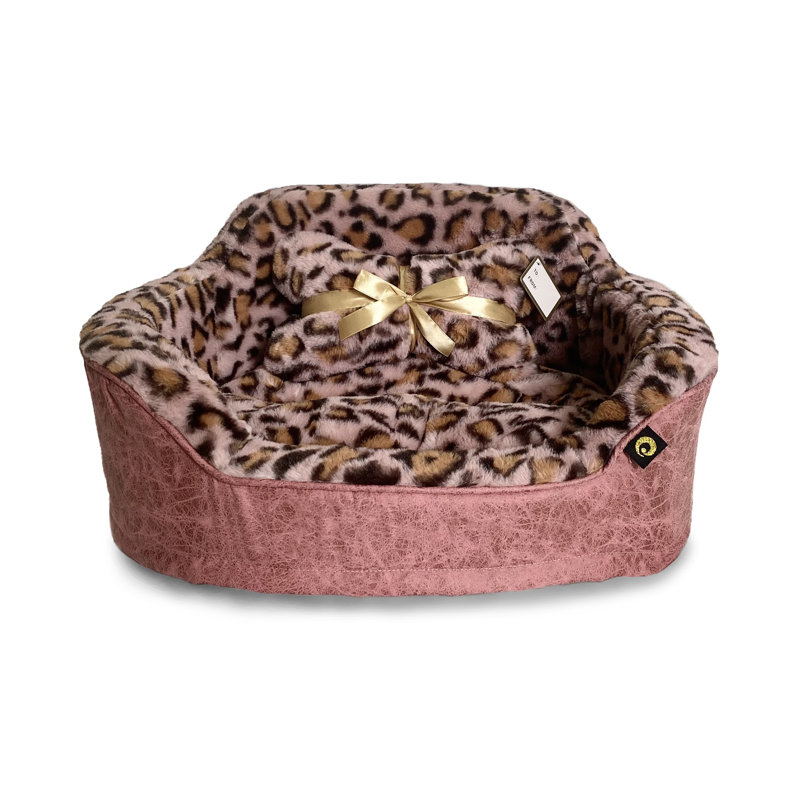 PreciousTails Leather and Leopard Princess Dog Sofa & Reviews | Wayfair