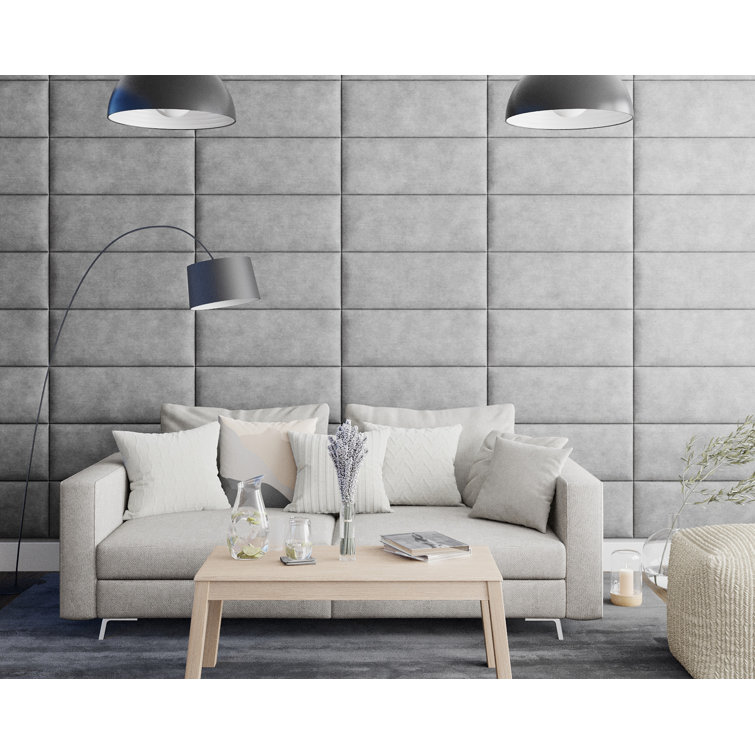 17 Stories Katelen 30 cm x 75 cm Peel and Stick Upholstered Wall ...