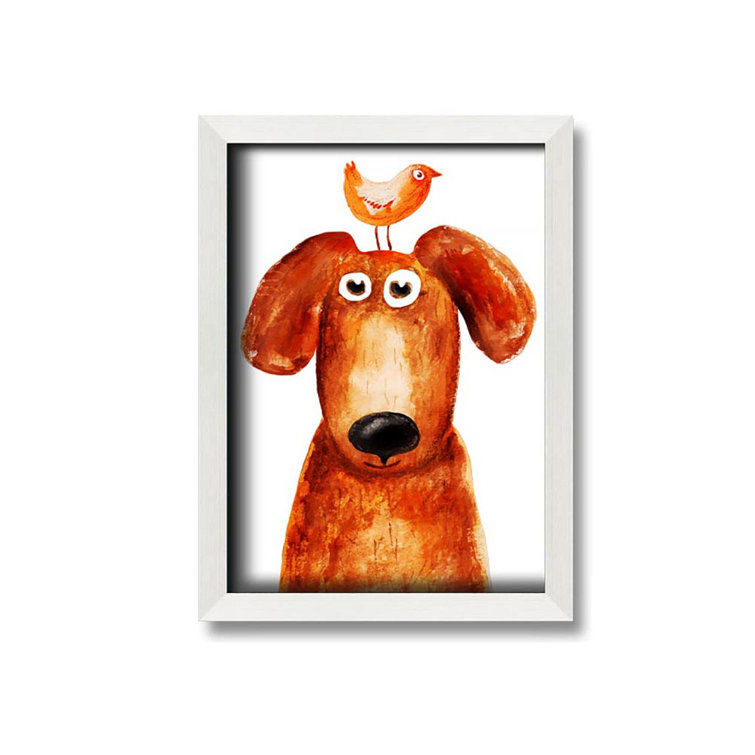 ClassicLiving Olu Wheres The Bird Dog - Single Picture Frame Art Prints ...