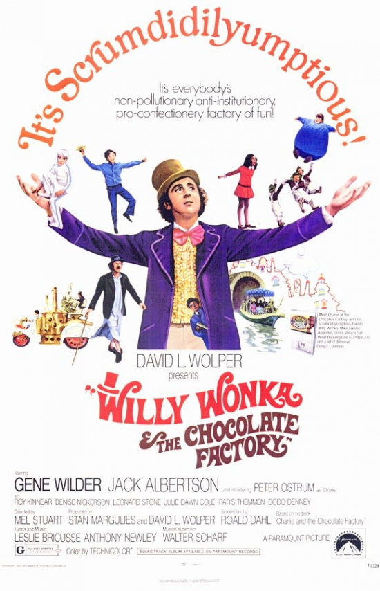 Posterazzi Pop Culture Graphics Willy Wonka & The Chocolate Factory ...