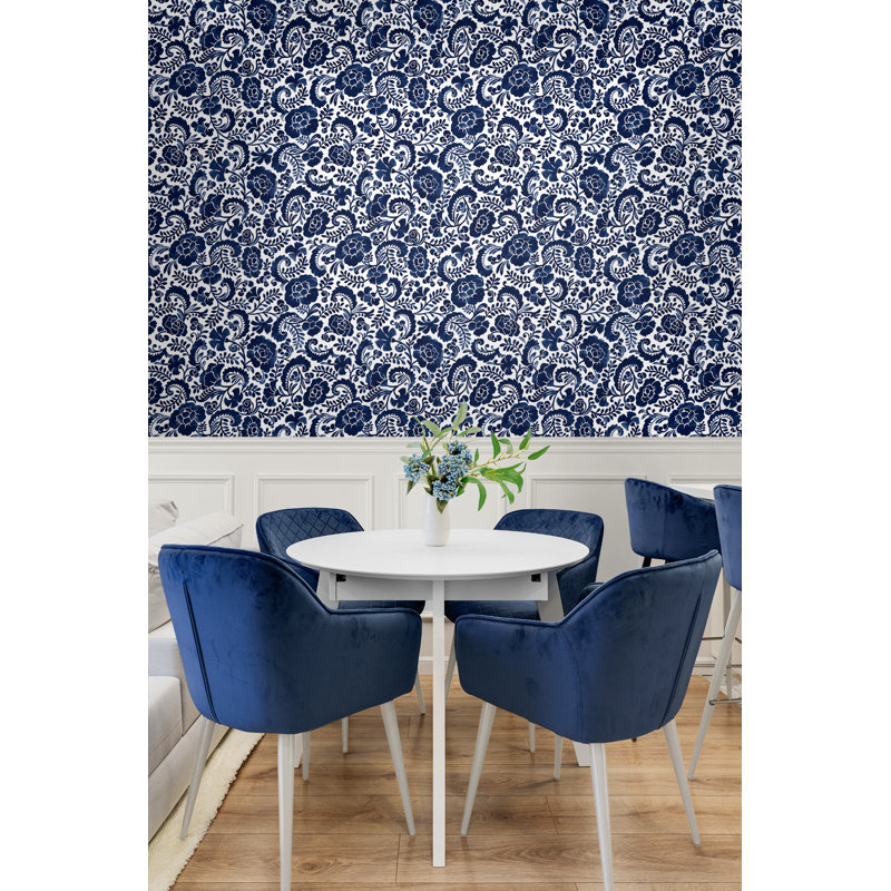 Winston Porter Heyab Peel & Stick Paisley Wallpaper | Wayfair