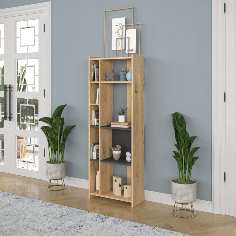 Latitude Run® Geometric Bookcase | Wayfair