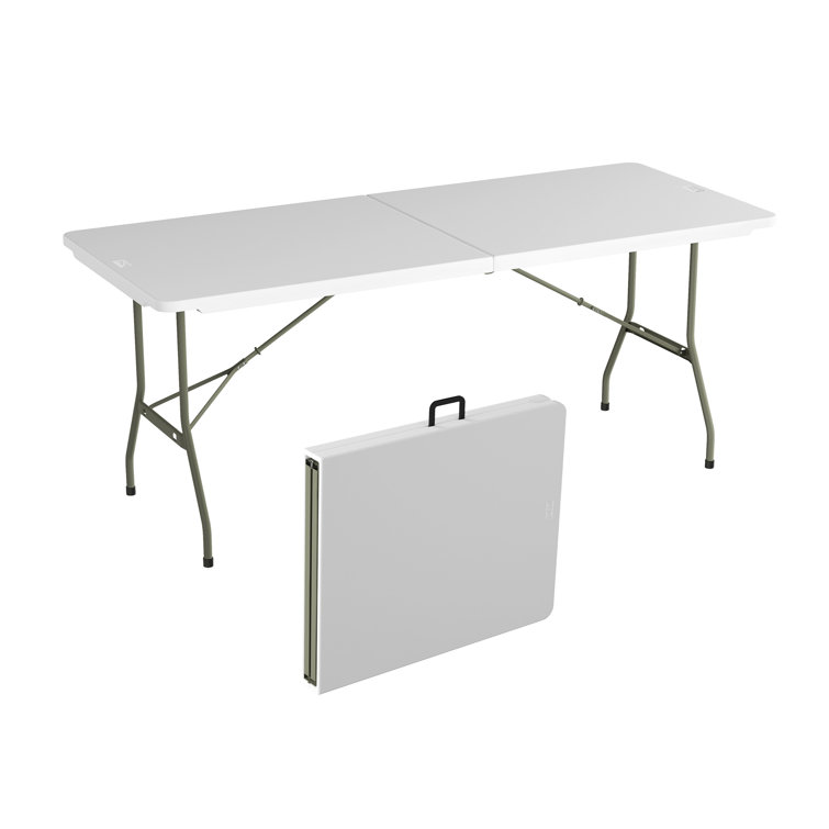 Lavish Home 71'' Plastic Rectangular Portable Folding Table & Reviews ...