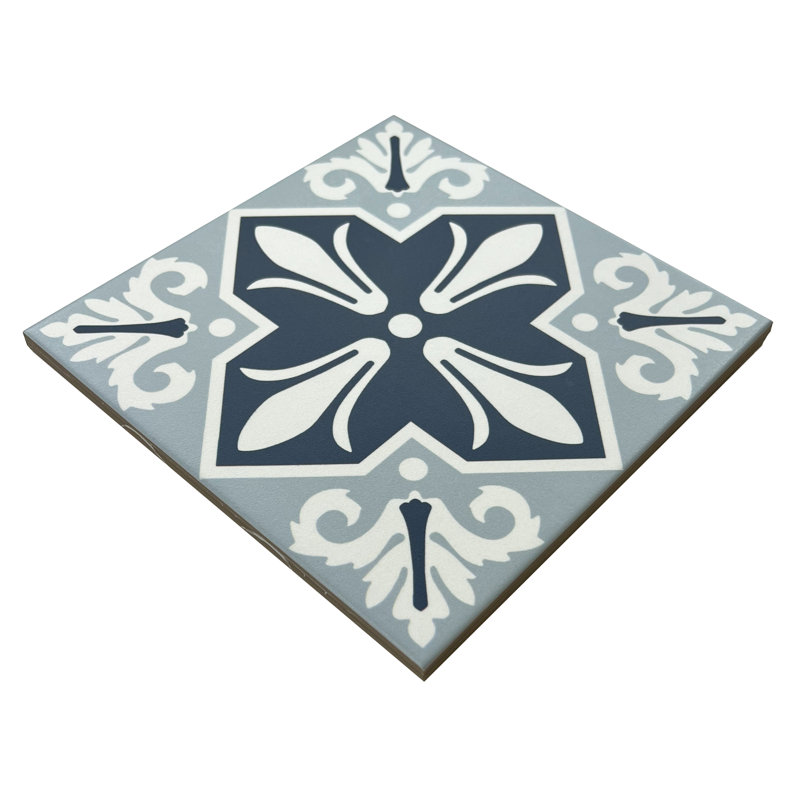 Tile Cart Cathedral 8" x 8" Porcelain Patterned Wall & Floor Tile | Wayfair