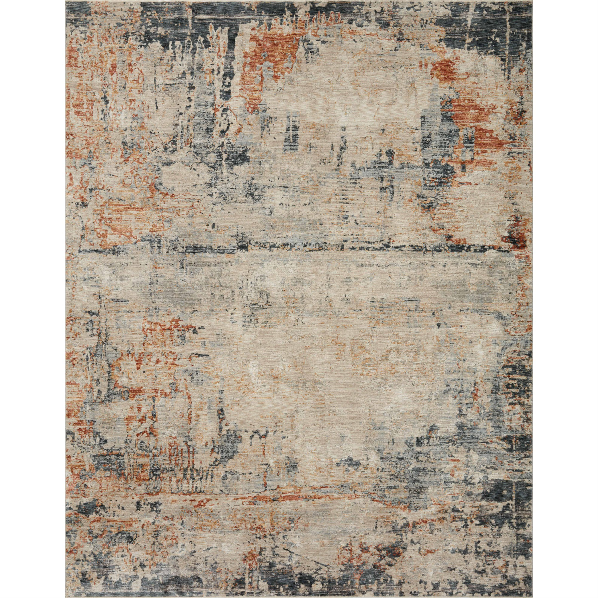 17 Stories Kanesha Abstract Stone/Gray Area Rug | Wayfair