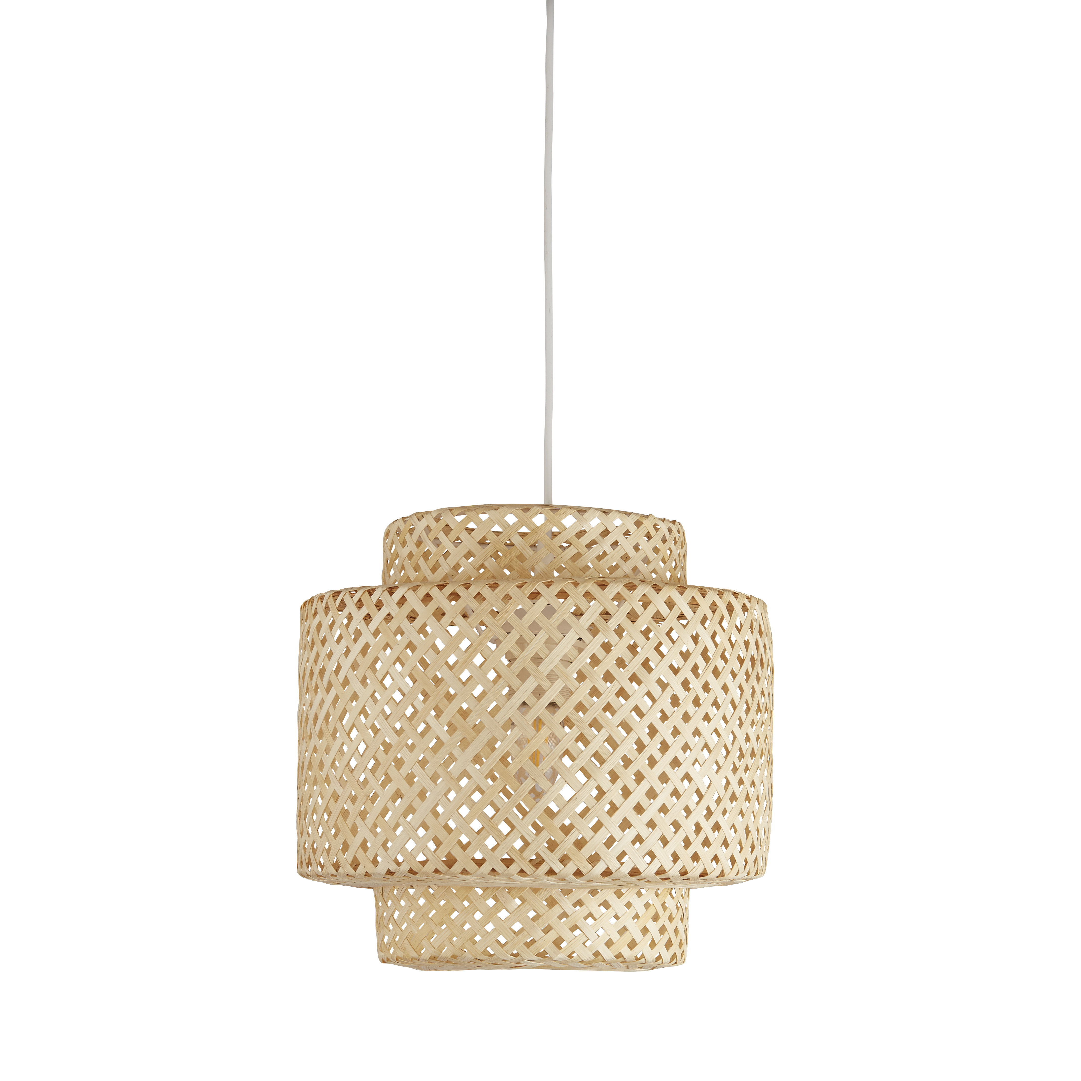 Mistana 30Cm H Bamboo/Rattan Drum Pendant Shade ( Spider ) in Brown ...