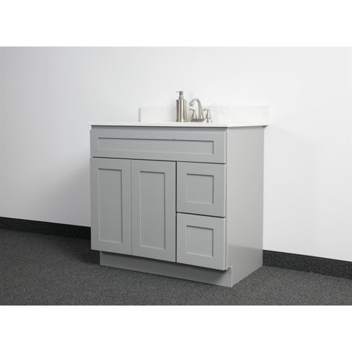 United Cabinetry 36'' Bathroom Vanity Base Only & Reviews | Wayfair