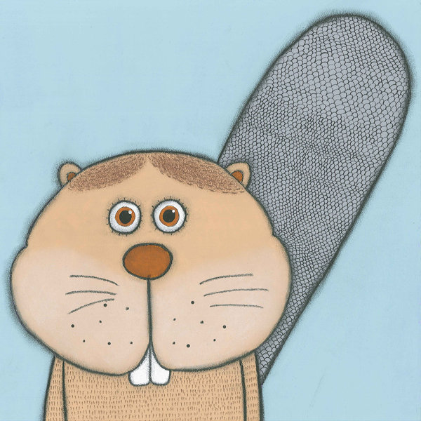 Harriet Bee Super Animal - Beaver by Tatijana Lawrence - Wrapped Canvas ...