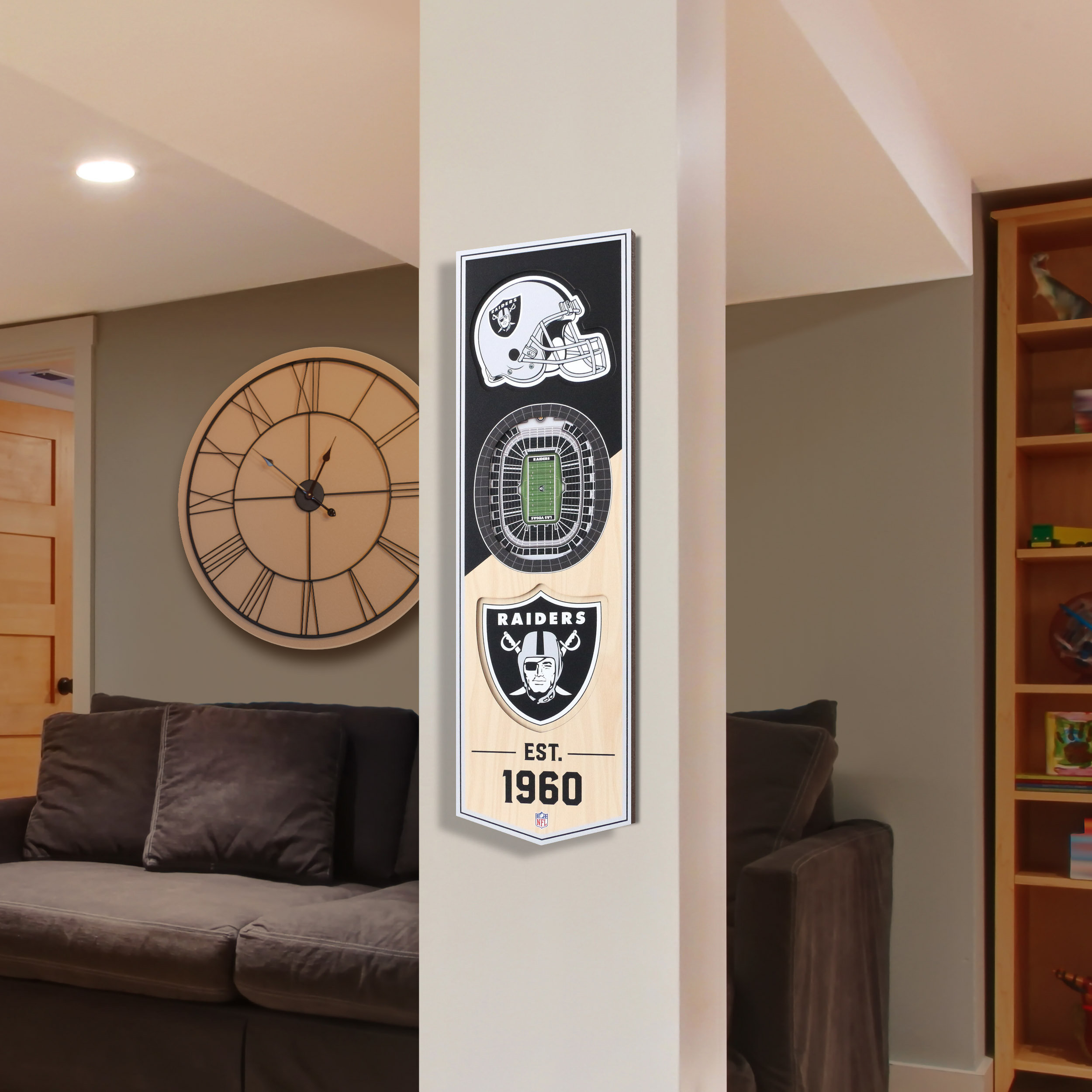 Bungalow Rose Las Vegas Raiders 3D Wall Décor | Wayfair