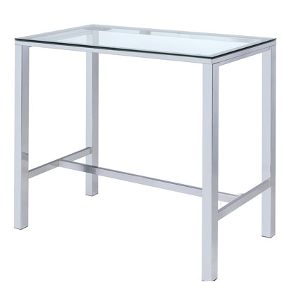 Latitude Run® Julessa Glass Pub Table & Reviews | Wayfair
