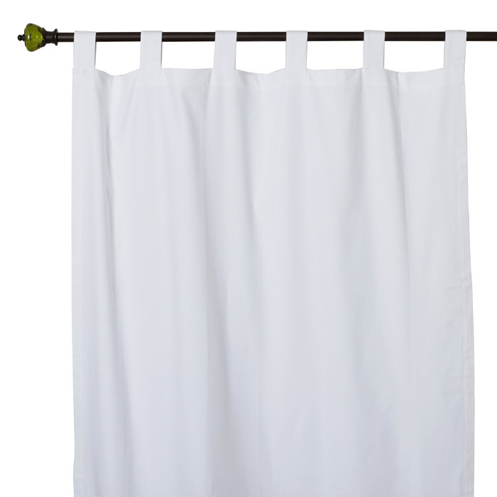 Alcott Hill® Mcgowen 100% Cotton Solid Room Darkening Thermal Tab Top ...