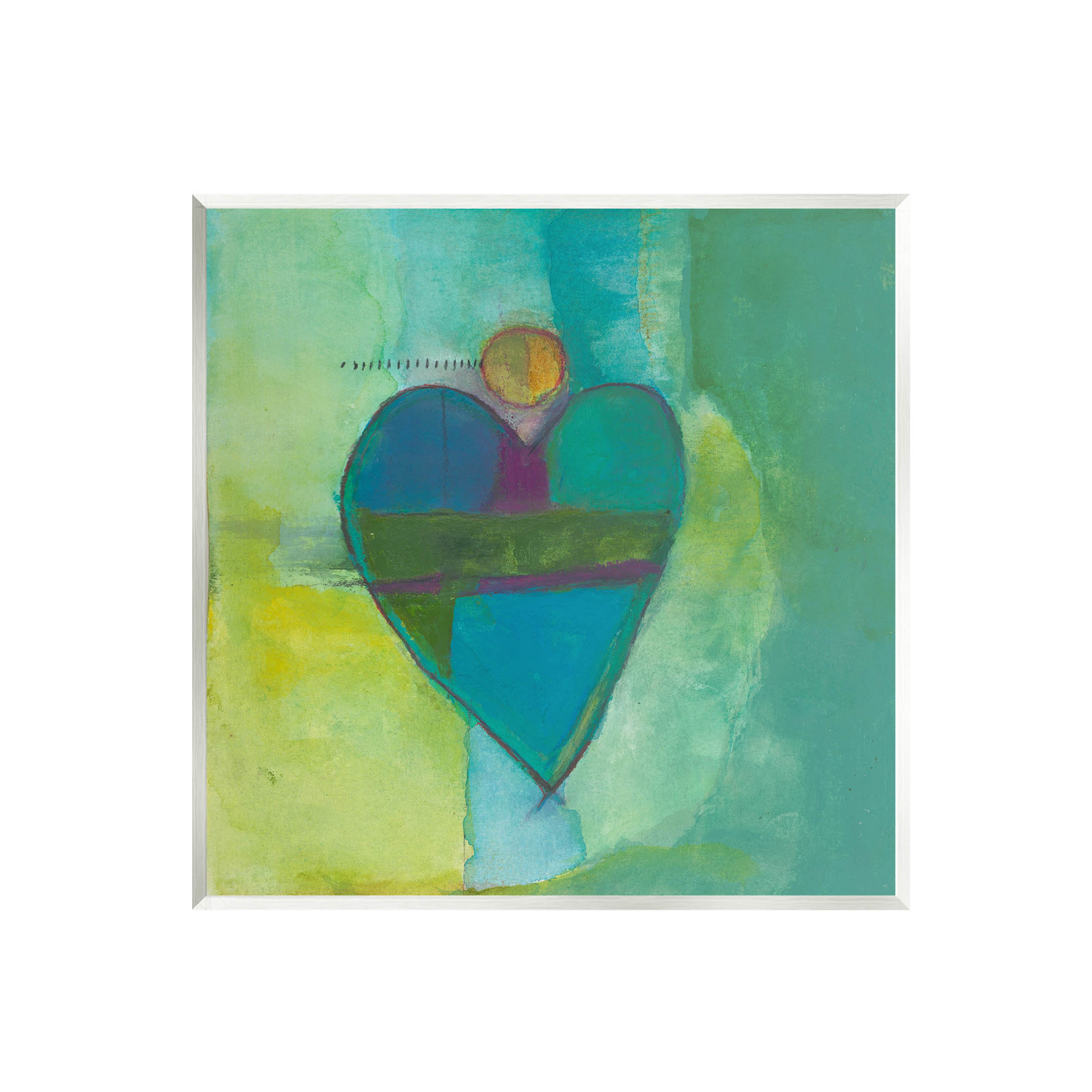 Wrought Studio Green Vivid Heart Shape Wall Plaque Art By Michelle ...