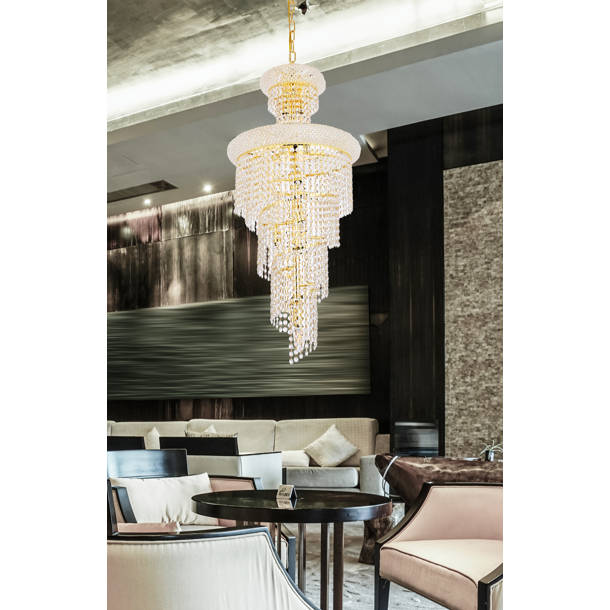 ET2 Rinkle 3 - Light French Gold LED Unique/Statement Pendant | Wayfair