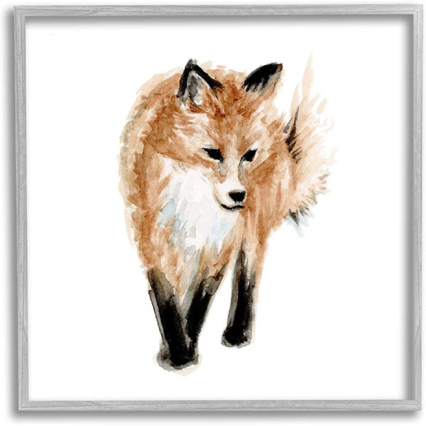 Millwood Pines Red Fox - Picture Frame Graphic Art on MDF | Wayfair