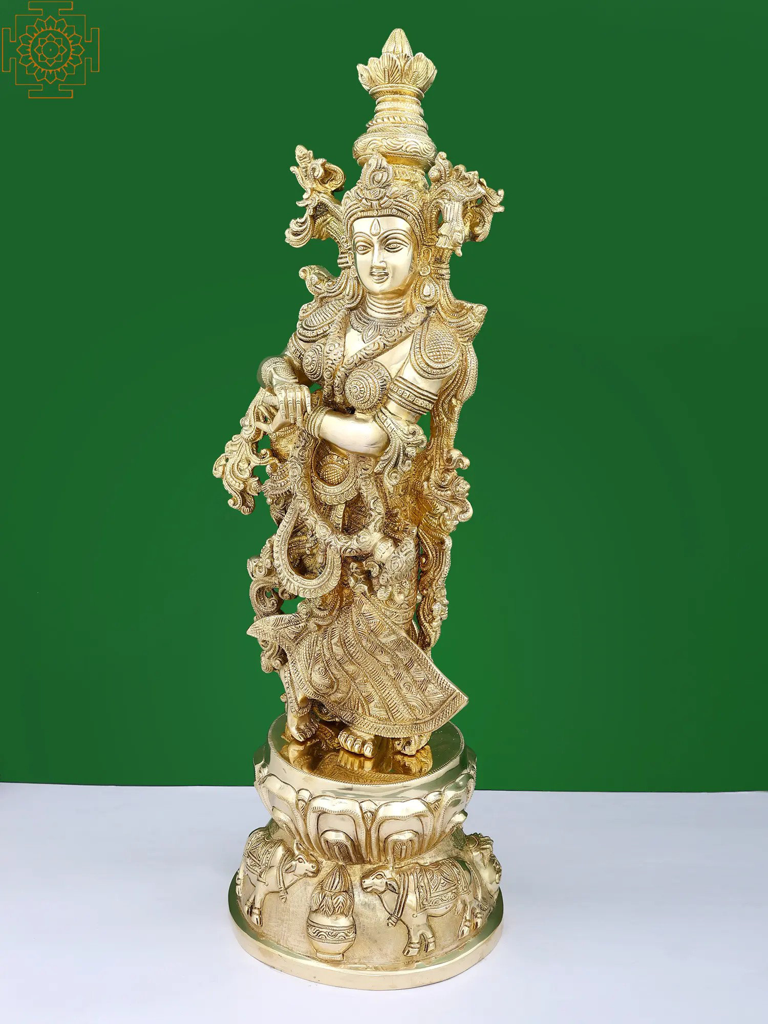 Exotic India Brass Radha Rani Statue | Wayfair