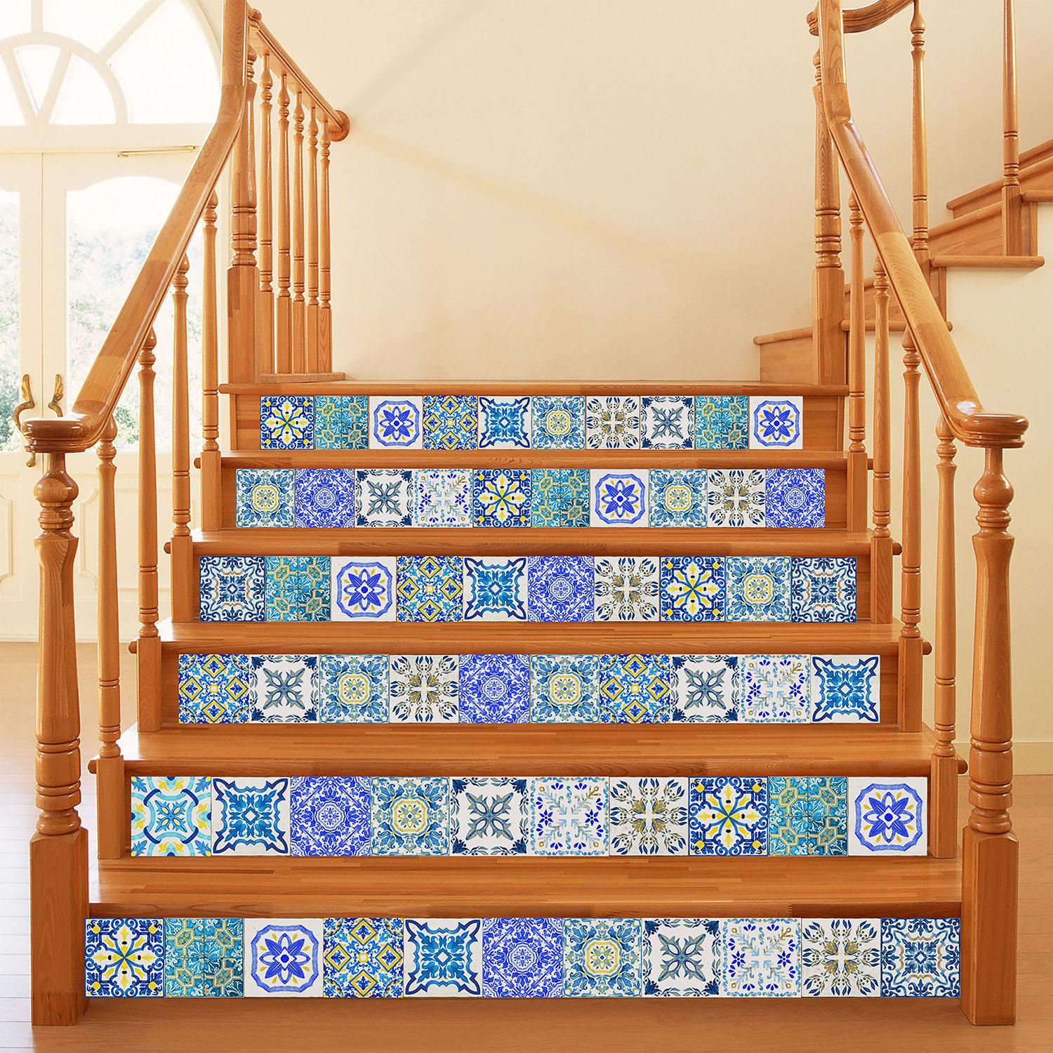 Blue Elephant 15cm x 15cm PVC Peel & Stick Mosaic Tile | Wayfair.co.uk