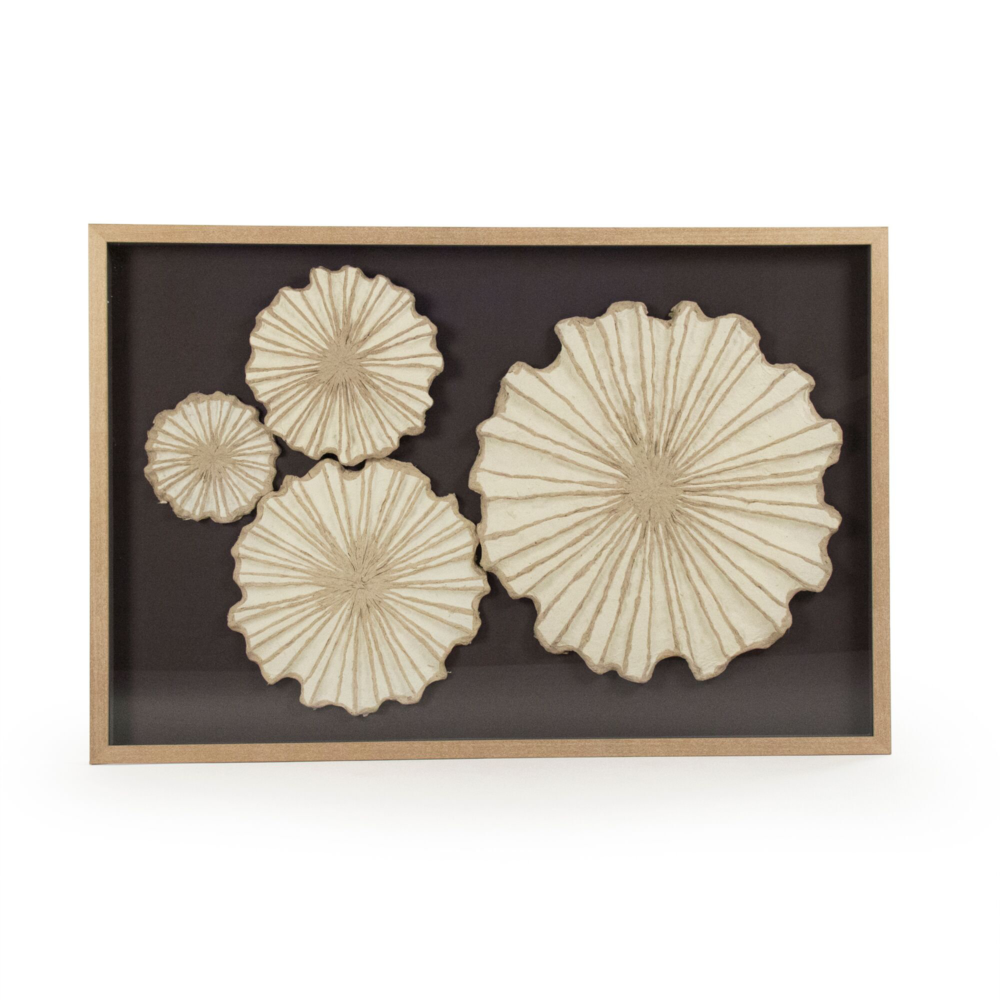 Foundry Select Abstract Paper Framed Art Wall Decor | Wayfair