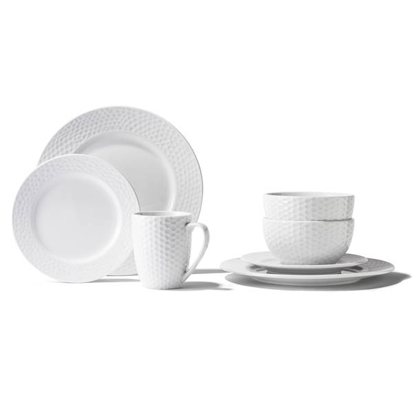 Elle Decor Stoneware Dinnerware Set - Service for 4 & Reviews | Wayfair