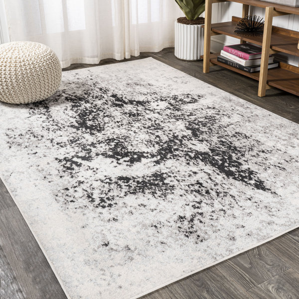 17 Stories Bettencourt Performance Cream/Gray Rug & Reviews | Wayfair