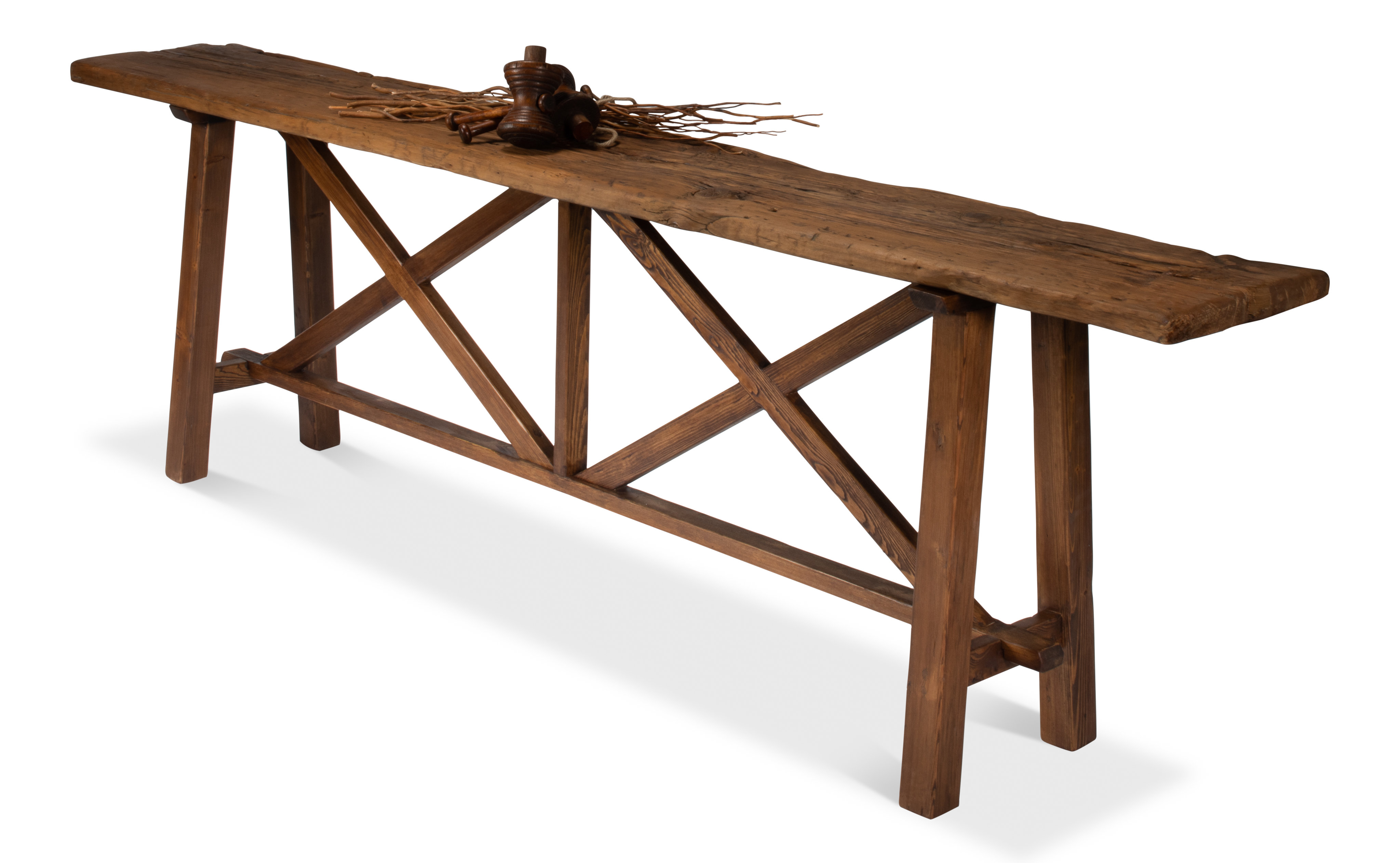 Loon Peak® Berlin 93'' Solid Wood Console Table | Wayfair