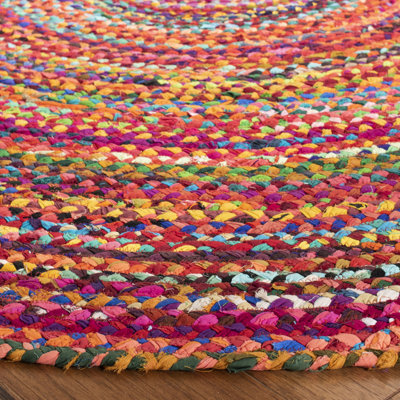 Bungalow Rose Heil Handmade Flatweave Cotton Rust Rug & Reviews | Wayfair