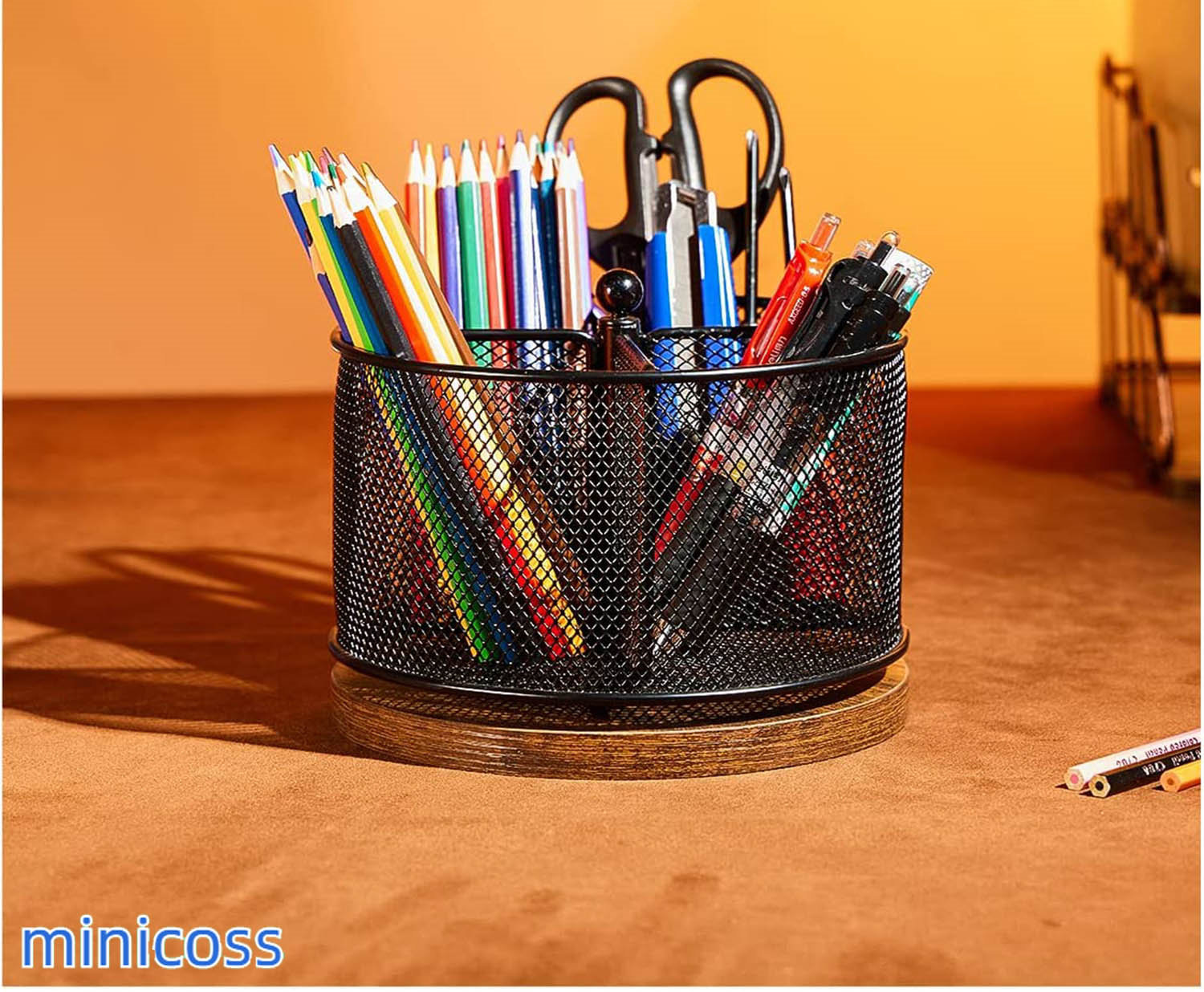 Inbox Zero Katie-Jayne Rotating Iron Pen Holder | Wayfair