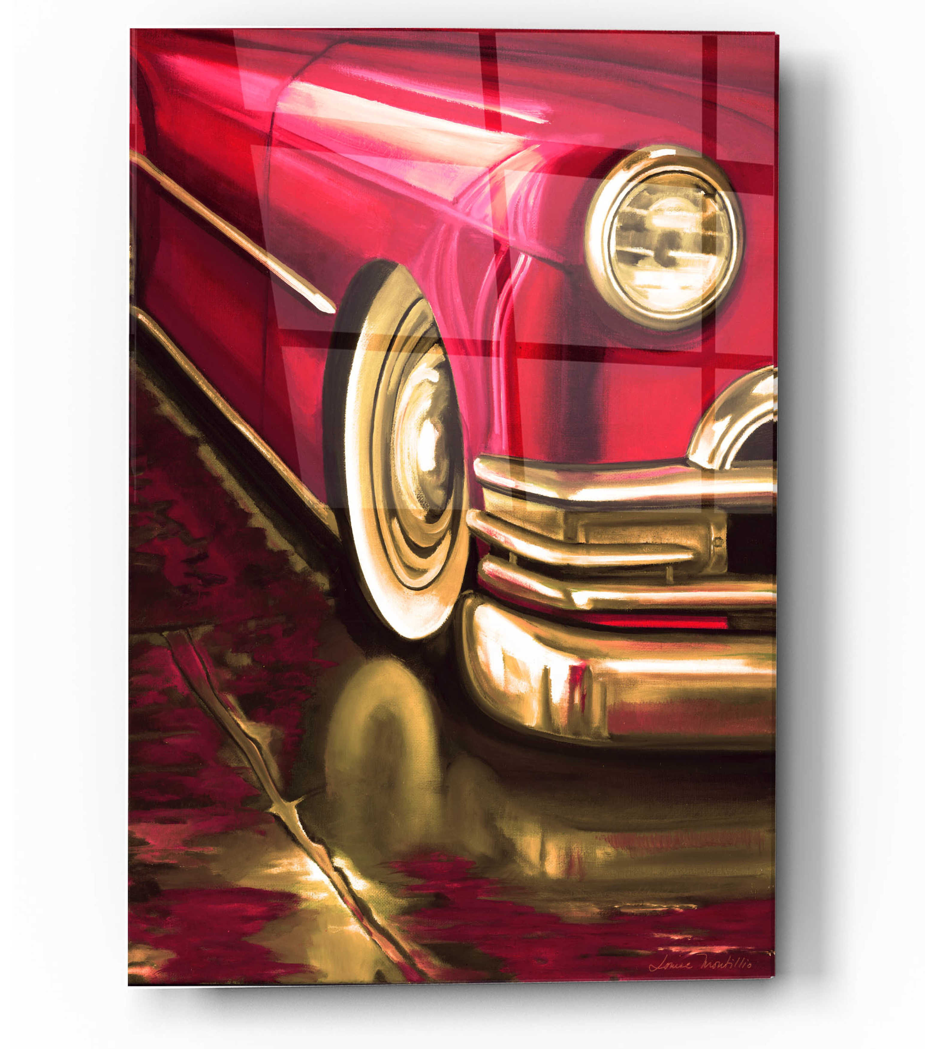 Red Barrel Studio® Epic Art 'Vintage Car Reflections' Vintage Car ...