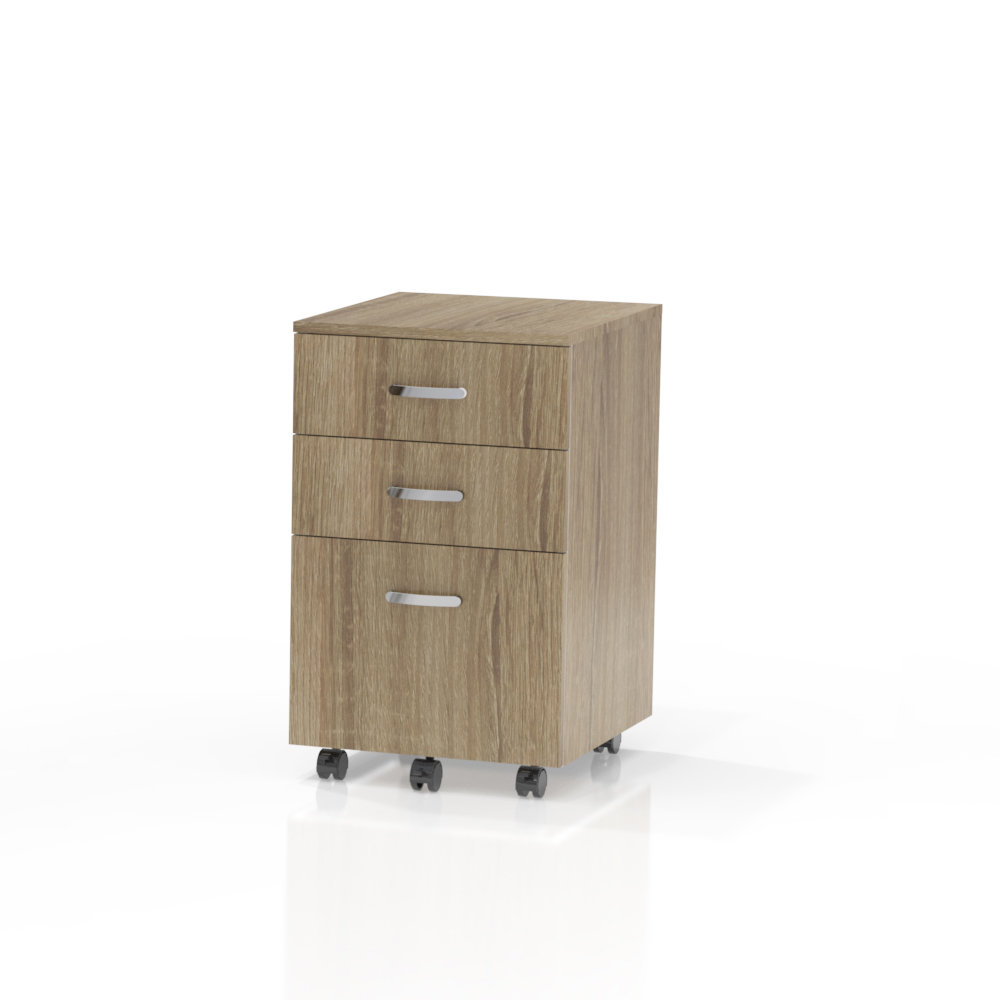 Safco Products Soho 15.75'' Wide 3 -Drawer Mobile Vertical Filing ...