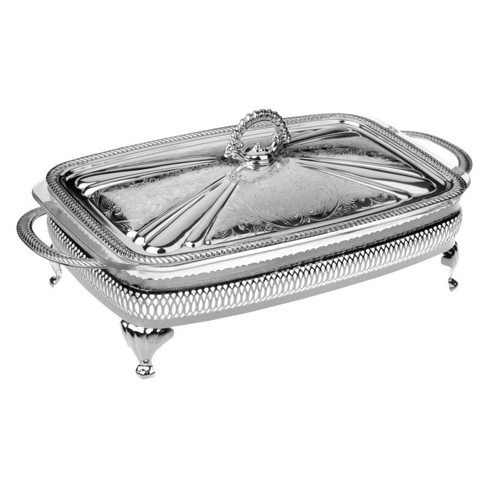 Corbell Silver Company Queen Anne Silver Plated Rectangular Casserole ...