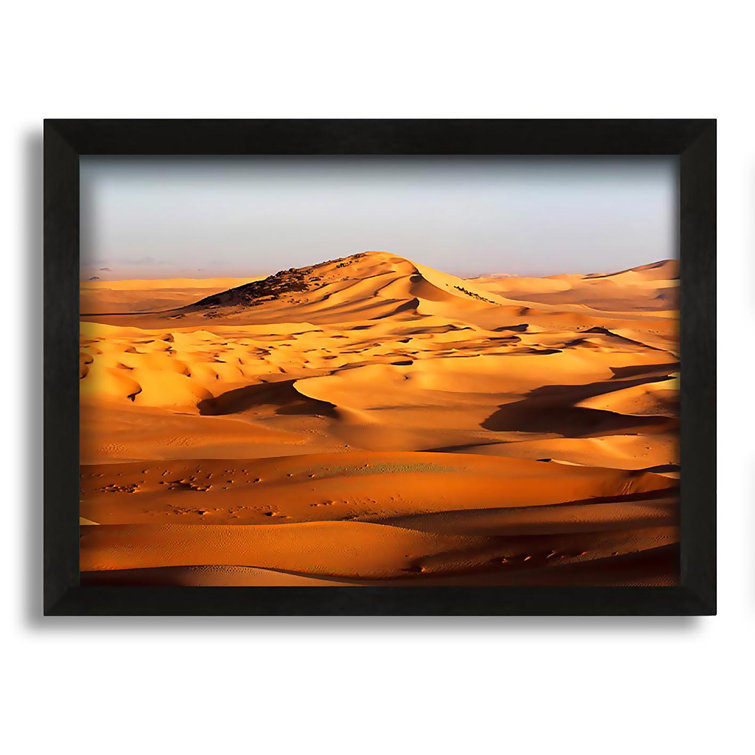 Gracie Oaks Desert Mound - Picture Frame Graphic Art on Canvas ...