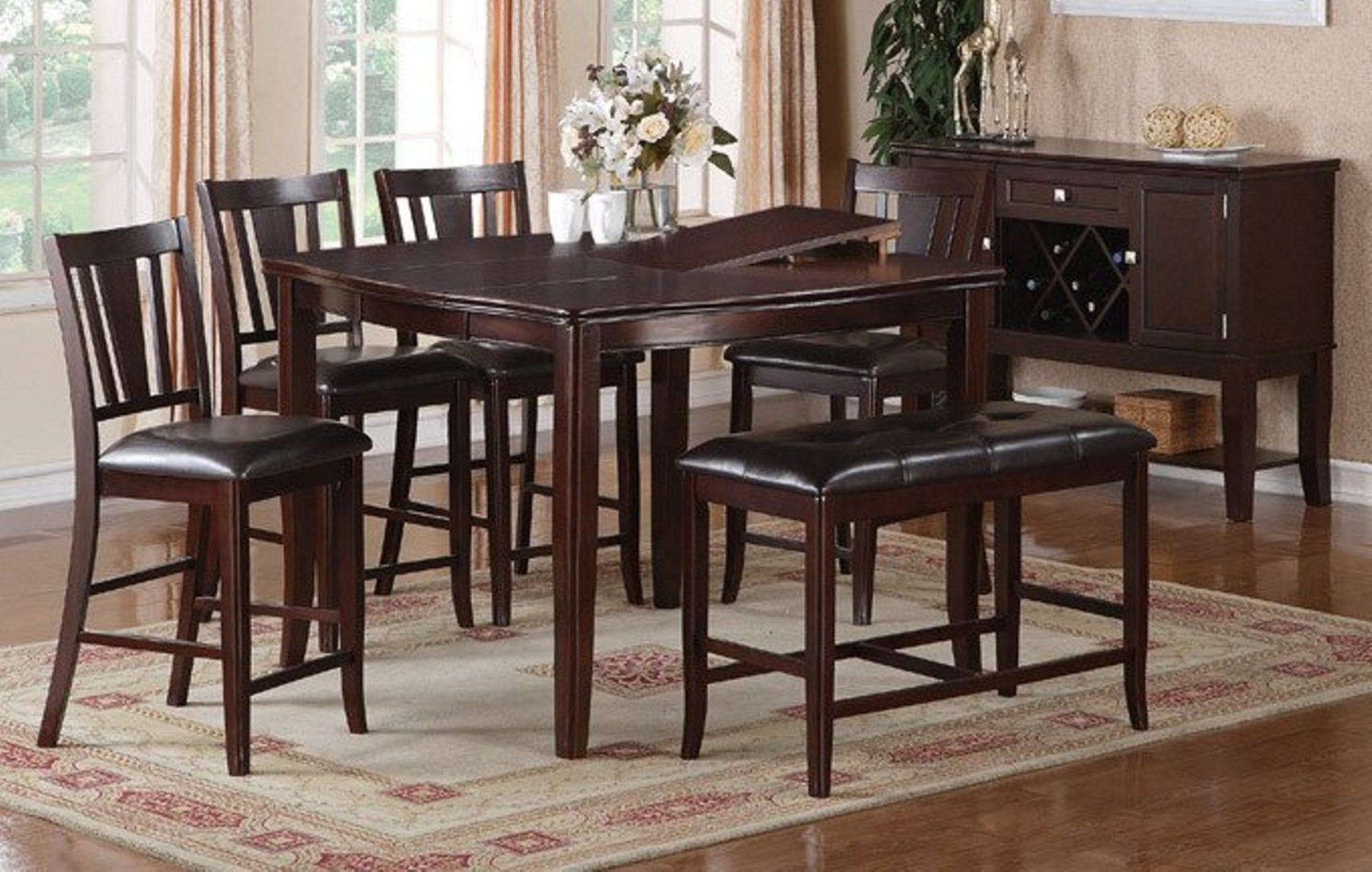 A&J Homes Studio Melisa 6 Piece Counter Height Dining Set | Wayfair