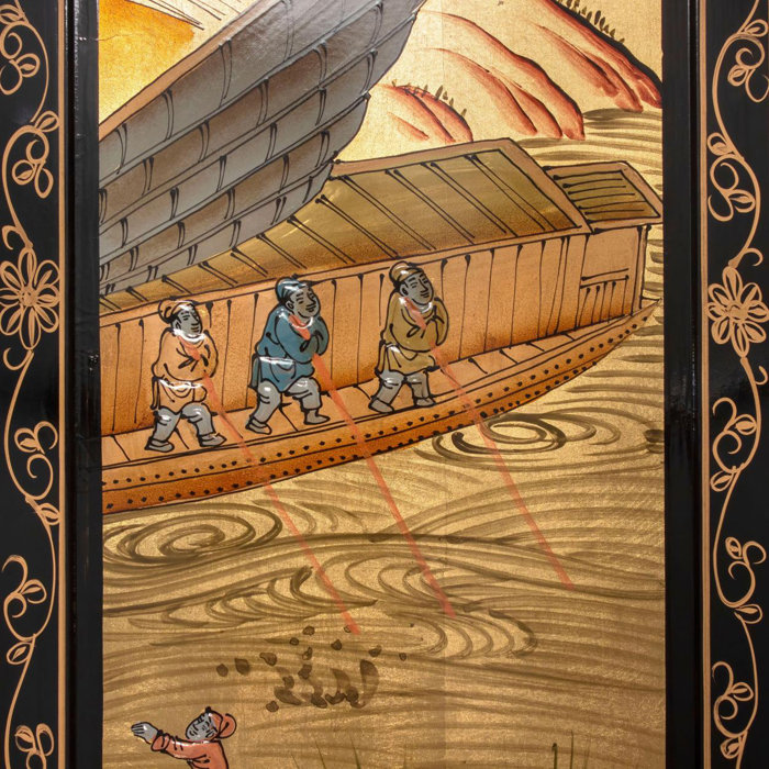 Oriental Furniture Ching Ming 36" H x 12" W 4 - Piece Wall Décor | Wayfair