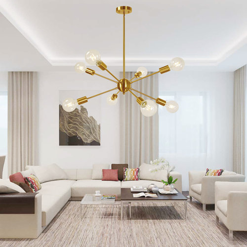 George Oliver Davit 8 - Light Dimmable Sputnik Sphere Chandelier ...