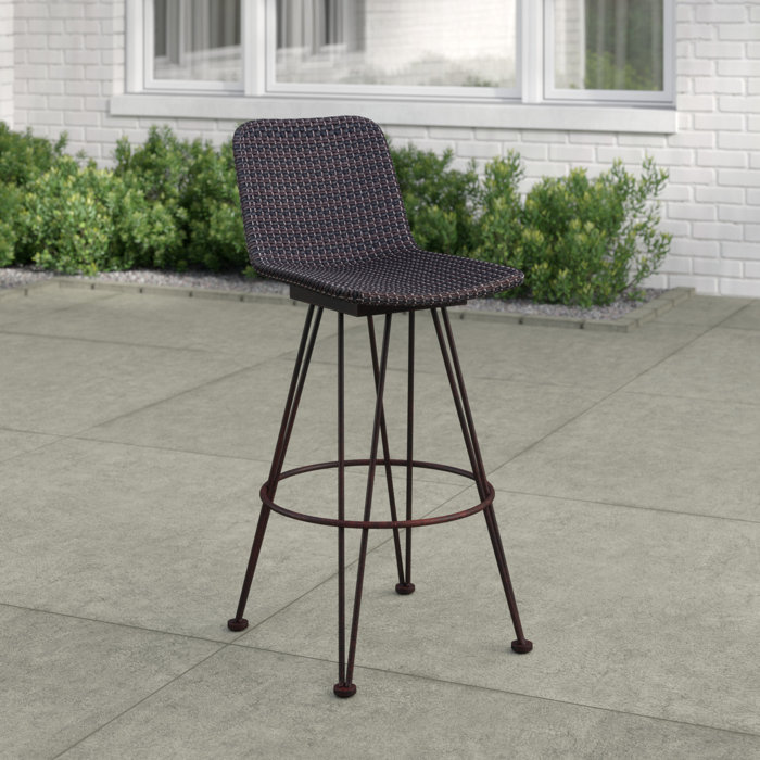George Oliver Octavius 27" Patio Bar Stool & Reviews | Wayfair