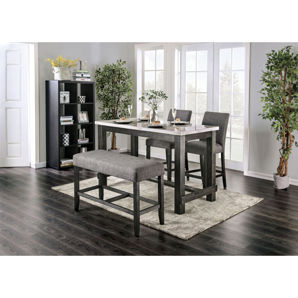 Laurel Foundry Modern Farmhouse Kalb Marble Pub Table & Reviews | Wayfair