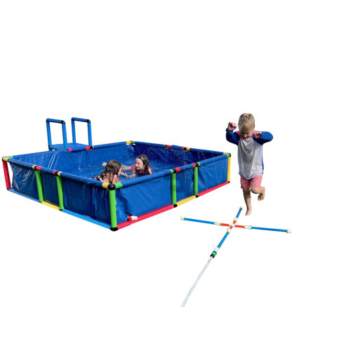 Funphix Build and Splash Buildable Swimming Pool - Outdoor Building Toy ...