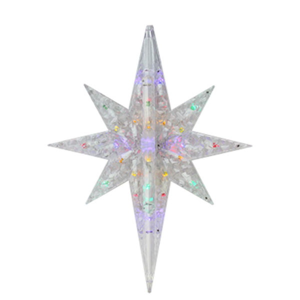 The Holiday Aisle® 19" LED Lighted Twinkling 3D Bethlehem Star Hanging ...